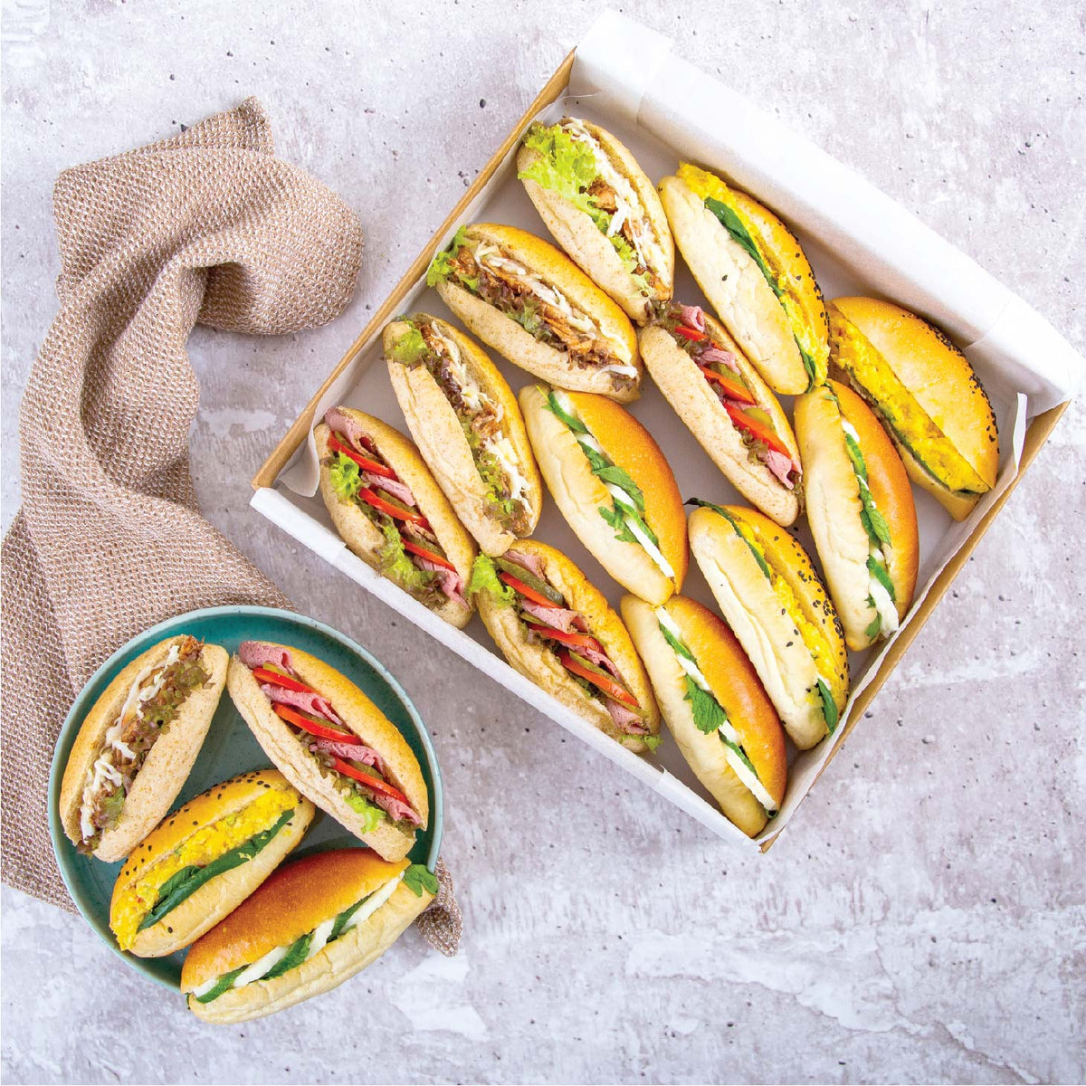 Assorted Finger Bread Sandwiches
