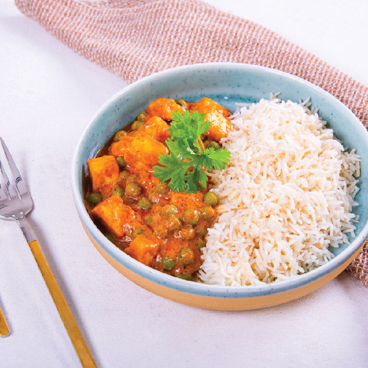 Paneer Mutter Makhanwala with Pulao Rice